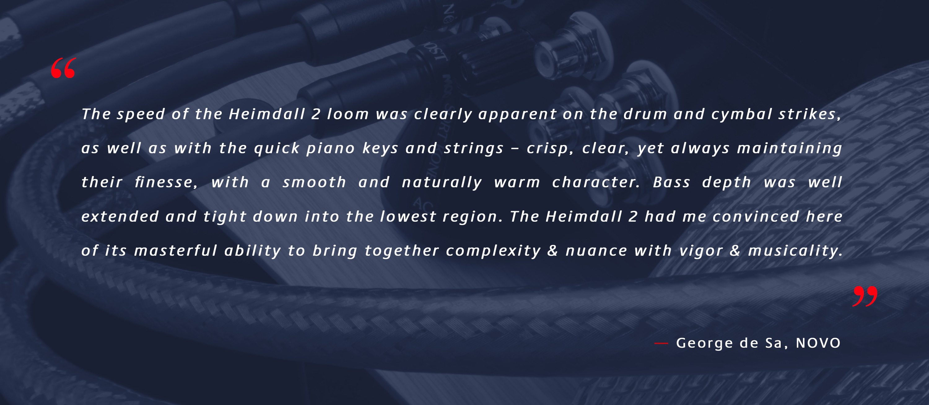 Heimdall 2 | HI-FI Audio Cables